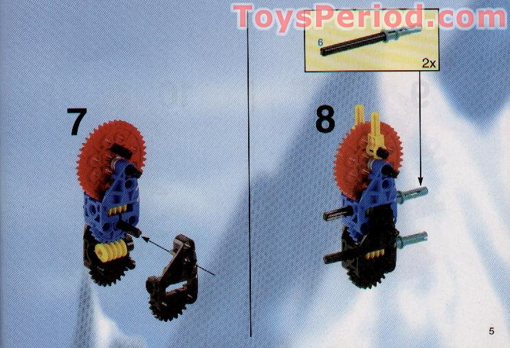 LEGO 8501 Ice Slizer Instructions and Parts List