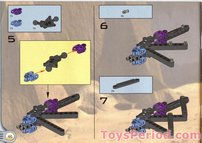 LEGO 8548 Nui-Jaga Instructions and Parts List