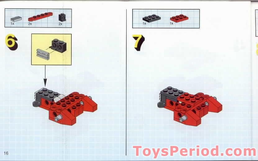LEGO 8210 Nitro GTX Bike Instructions and Parts List