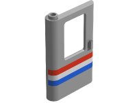 LEGO Sets with Part 4181p04 Train Door 1 x 4 x 5 Left with Red, White ...