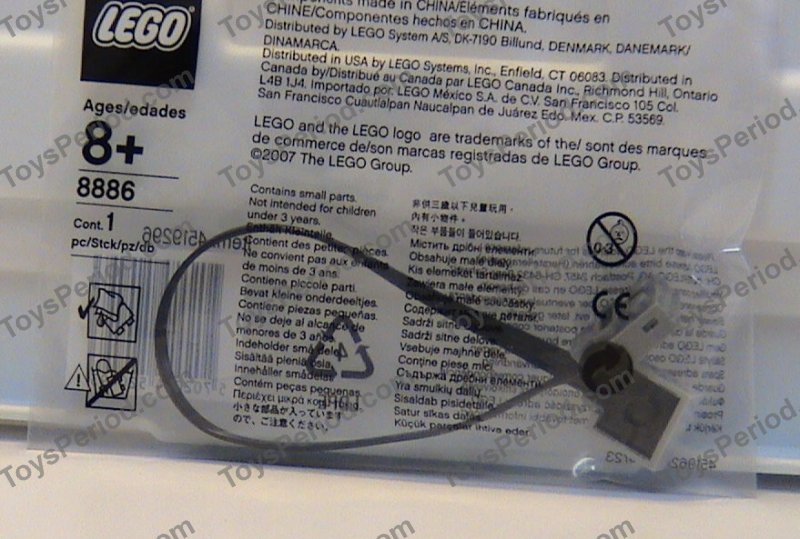 LEGO 8886 Power Functions Extension Wire Set Parts List
