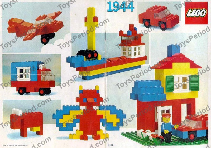 LEGO 1944 Universal Building Set with Storage Case Instructions and ...