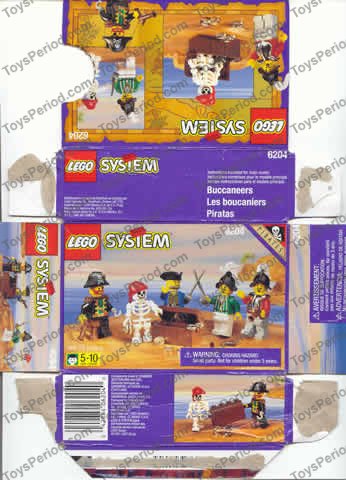 LEGO 6204 Buccaneers Set Parts List