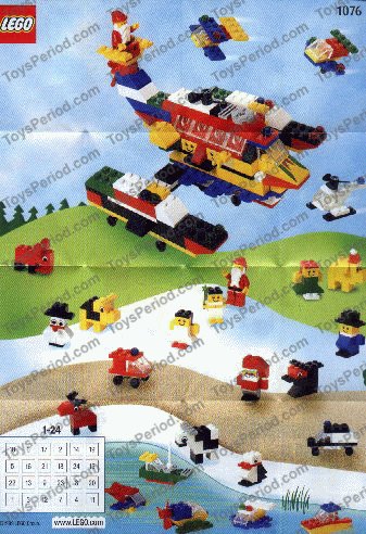 LEGO 1076-1 Advent Calendar 1999 Instructions and Parts List