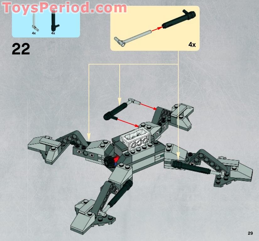 LEGO 7869 Battle for Geonosis Instructions and Parts List