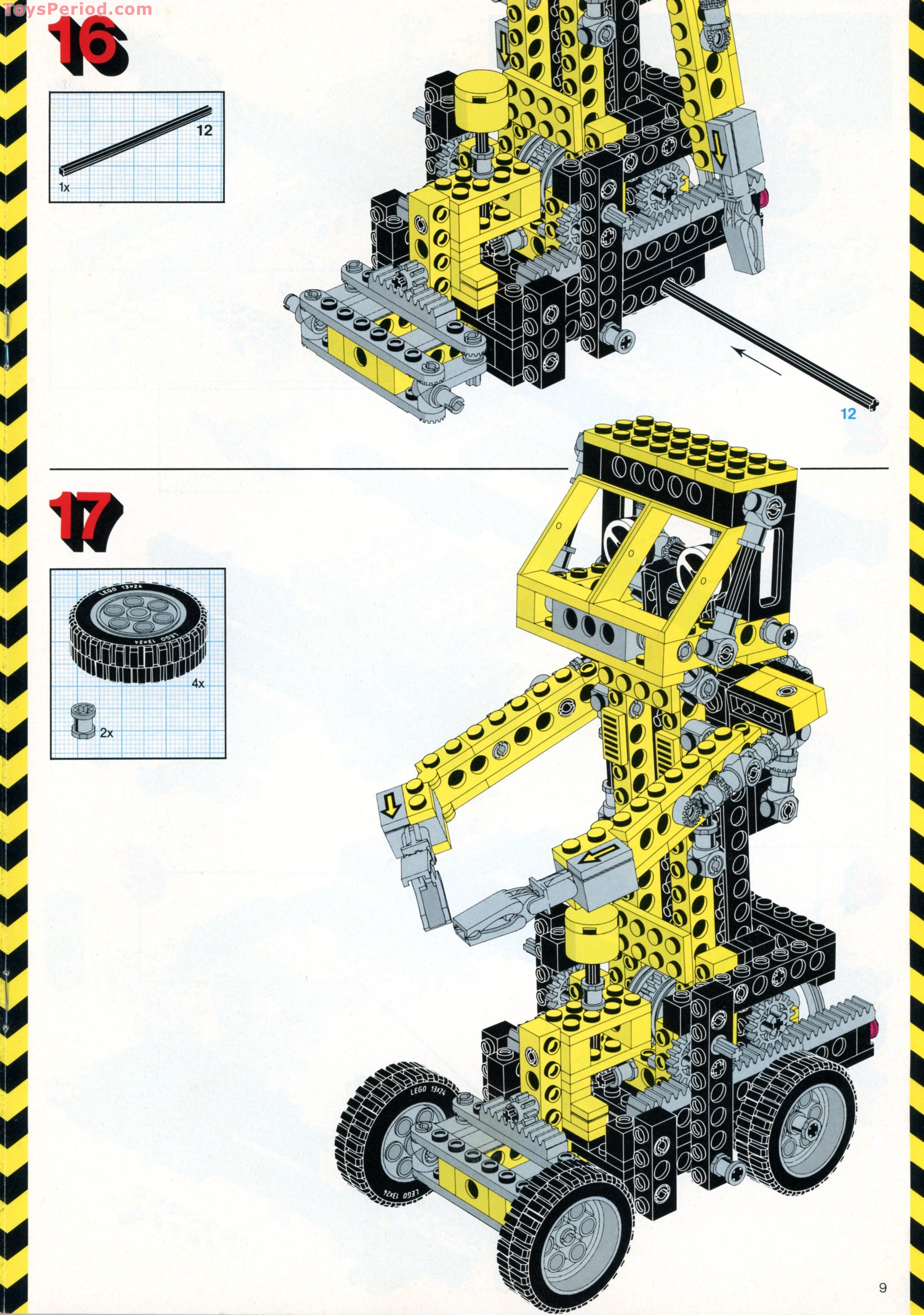 LEGO 8852 Robot Instructions and Parts List