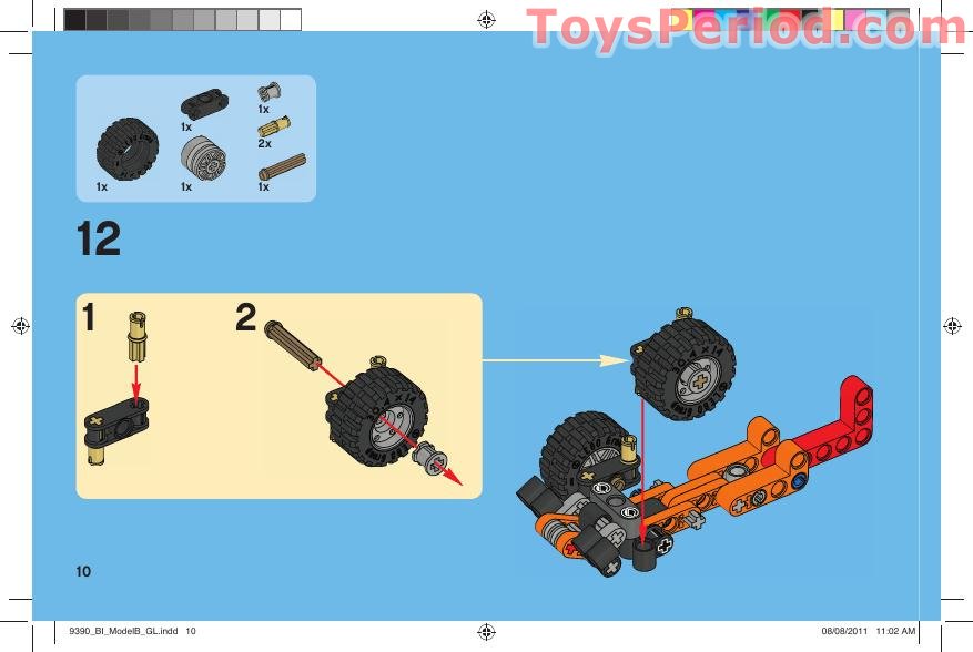 LEGO 9390 Mini Tow Truck Instructions and Parts List