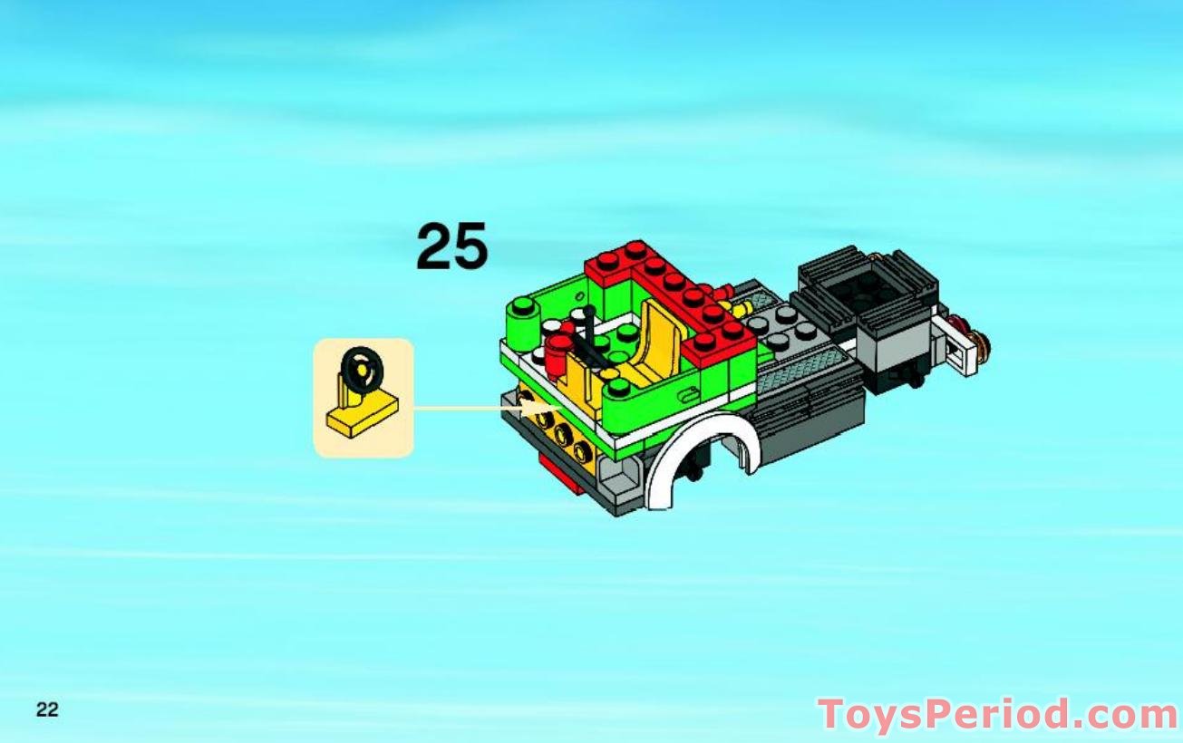 LEGO 3180 Tank Truck Instructions and Parts List