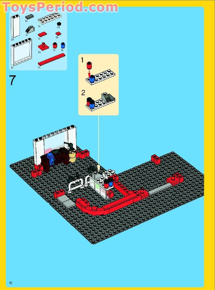 LEGO 10184 Town Plan Instructions and Parts List