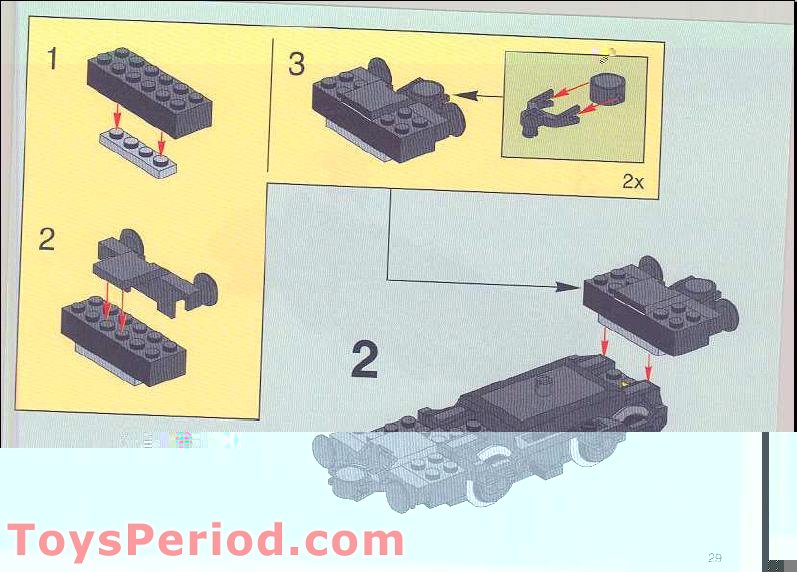 LEGO 3740 My Own Train - Small Engine Instructions and Parts List