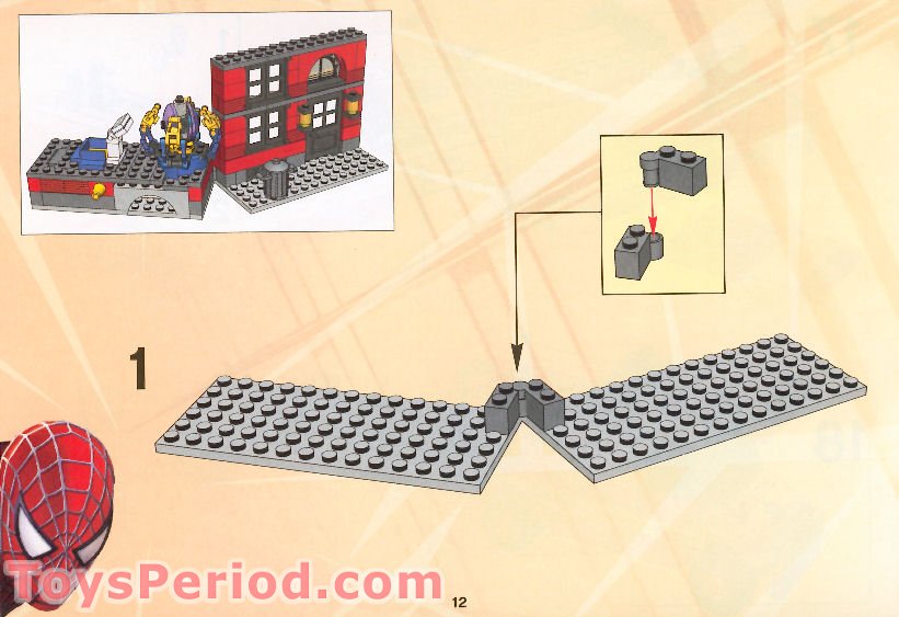 LEGO 4857 Doc Ock's Fusion Lab Instructions and Parts List