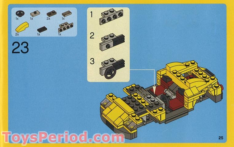LEGO 4939 Cool Cars Instructions and Parts List