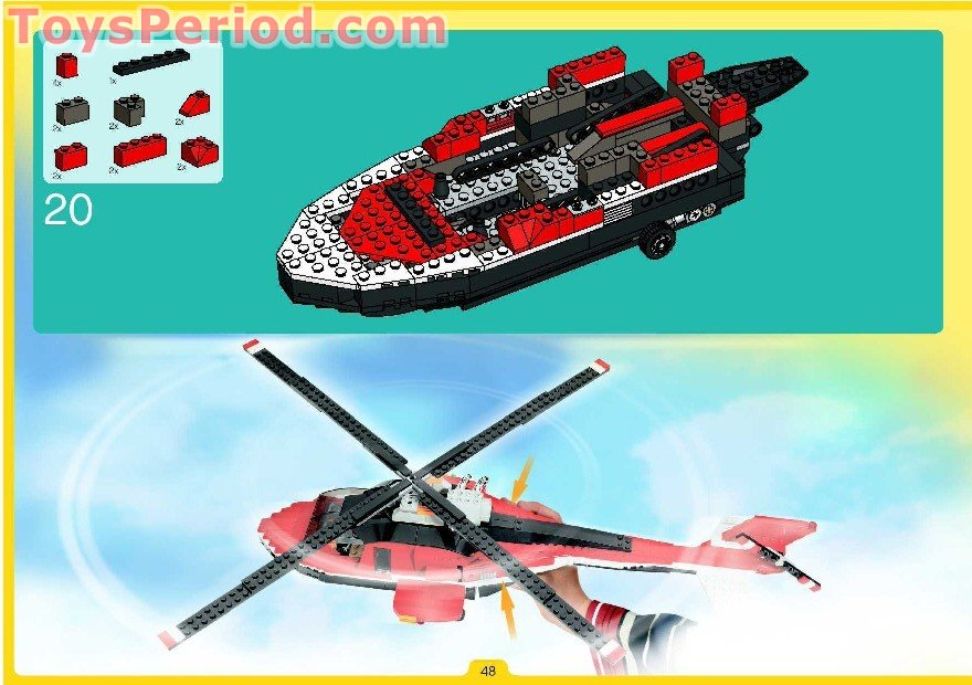 LEGO 4403 Air Blazers Instructions and Parts List