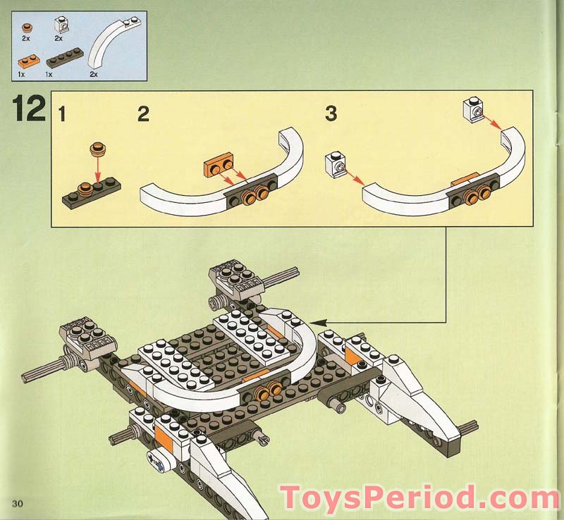 LEGO 7697 MT-51 Claw-Tank Ambush Instructions and Parts List