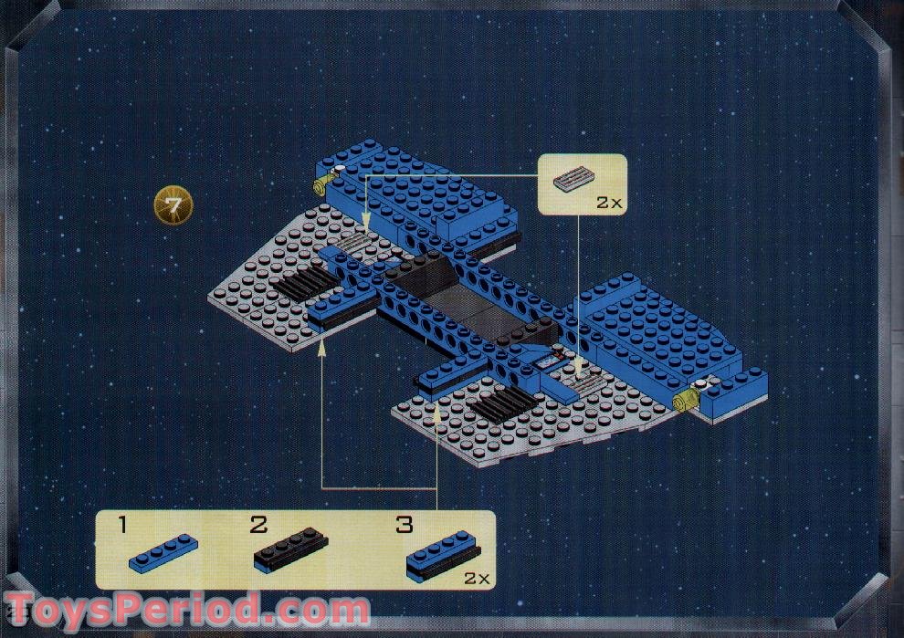 LEGO 7161 Gungan Sub Instructions and Parts List