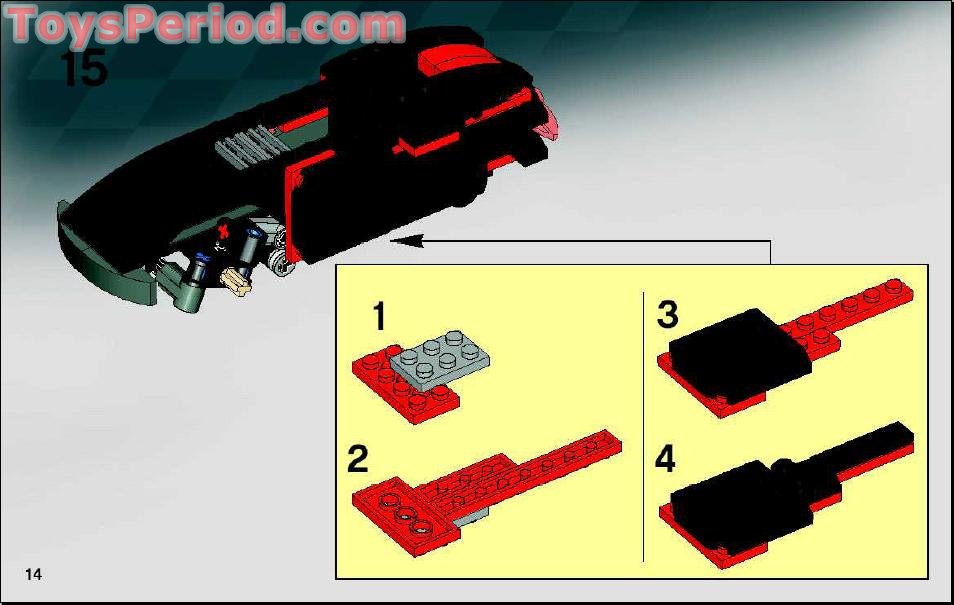 LEGO 8669 Fire Spinner 360 Instructions and Parts List