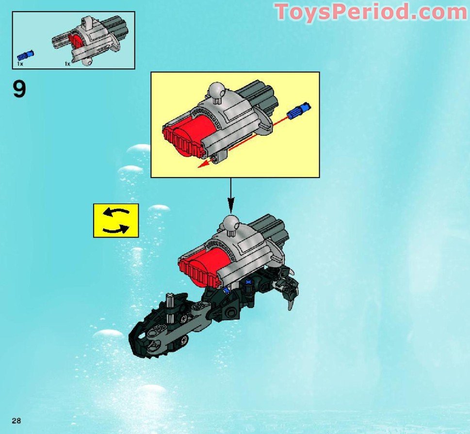 LEGO 8923 Hydraxon Instructions and Parts List