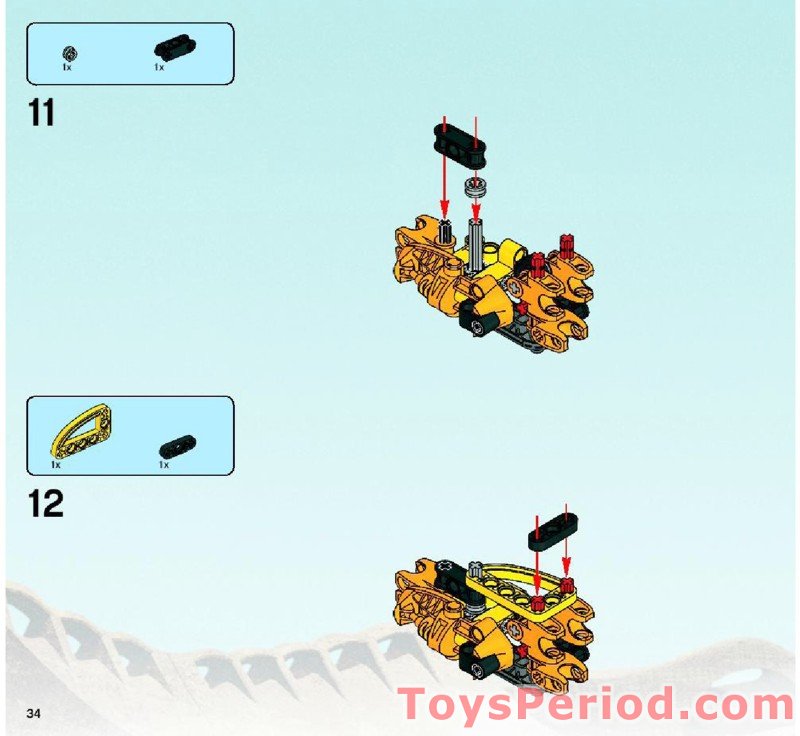 LEGO 8998 Toa Mata Nui Instructions and Parts List
