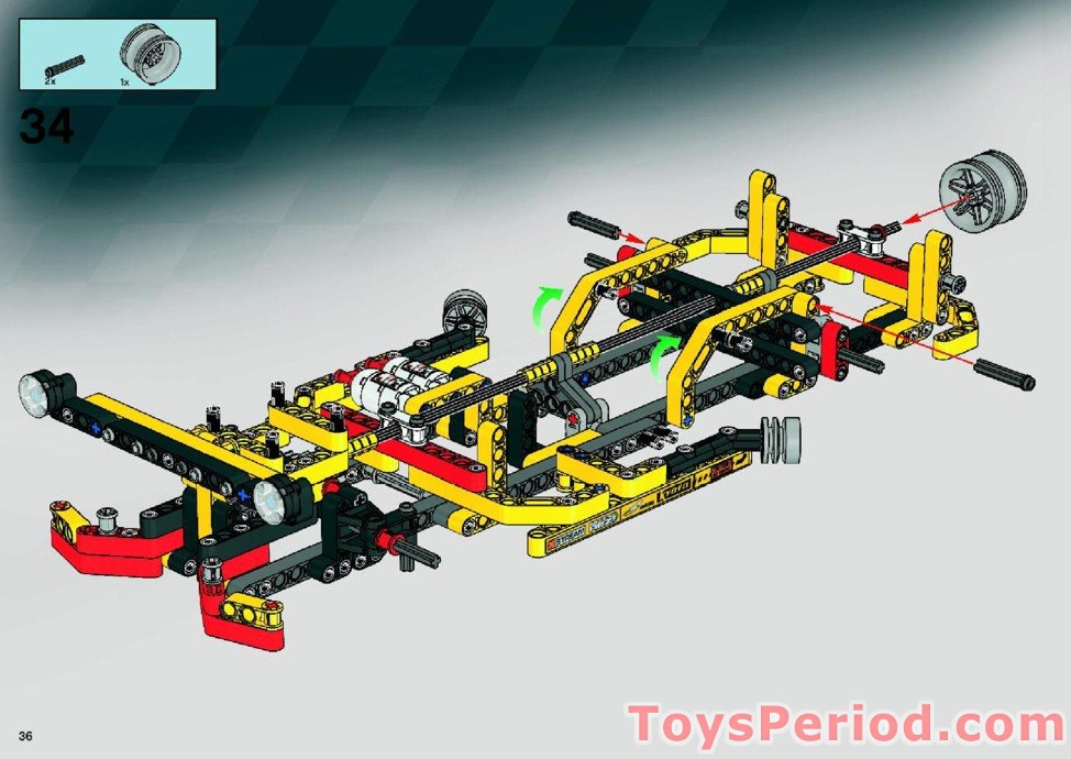 LEGO 8146 Nitro Muscle Instructions and Parts List