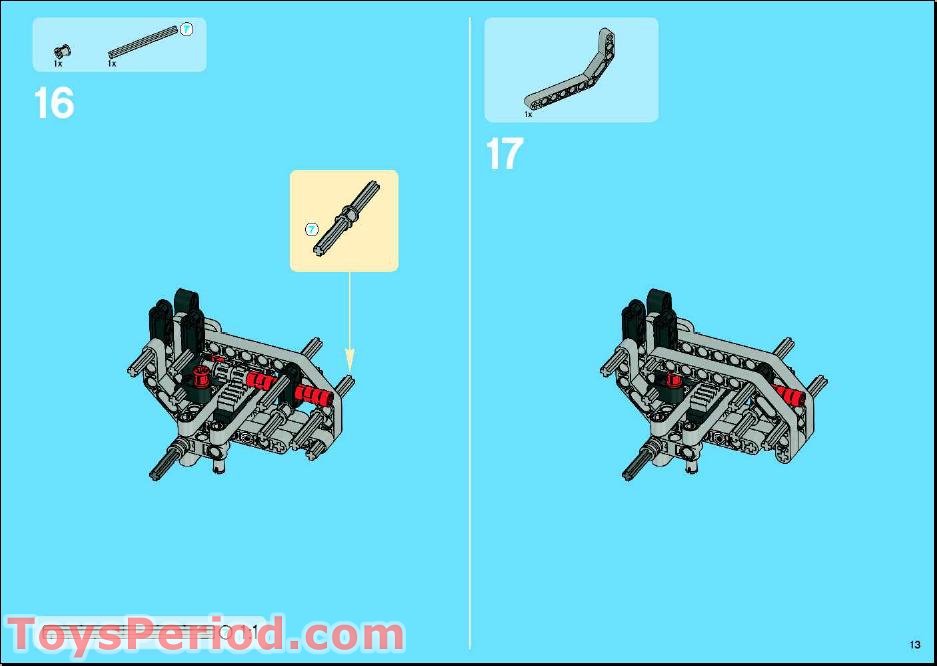 LEGO 8289 Fire Truck Instructions and Parts List