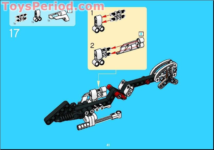 LEGO 8433 Cool Movers Instructions and Parts List