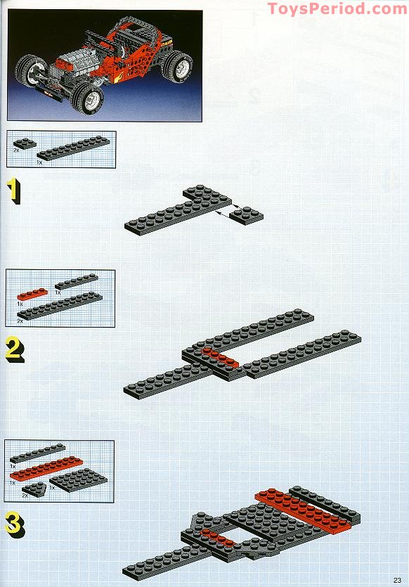 LEGO 8440 Formula Indy Racer Instructions and Parts List