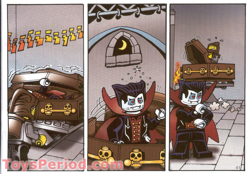 LEGO 1381 Vampire's Crypt Instructions and Parts List