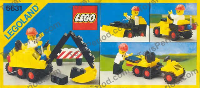 LEGO 6631 Steam Shovel Instructions and Parts List