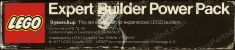 LEGO 960 Expert Builder Power Pack Instructions and Parts List