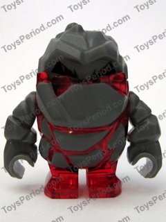 LEGO Sets with Minifigure pm003 Rock Monster - Meltrox (Trans-Red)