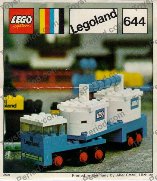 LEGO 644-1 Double Tanker Instructions and Parts List