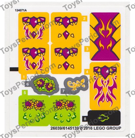 LEGO Sets with Part 41175stk01 Sticker Sheet for Set 41175 - (26039/ ...
