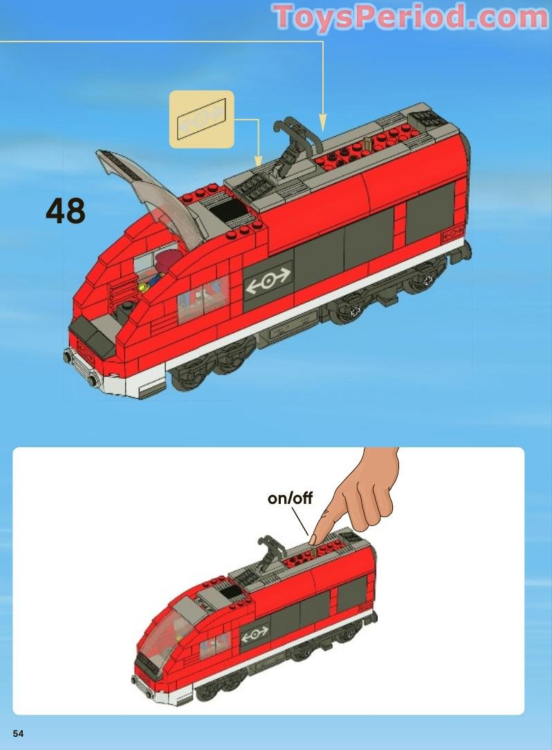 LEGO 7938 Passenger Train Instructions and Parts List