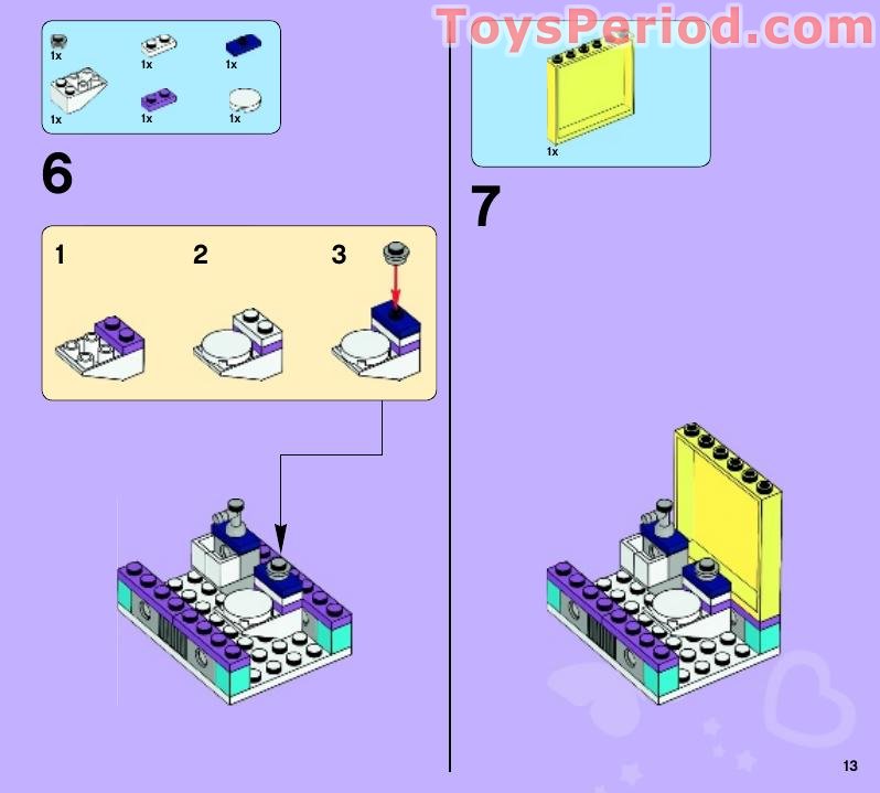 LEGO 41005 Heartlake High Instructions and Parts List