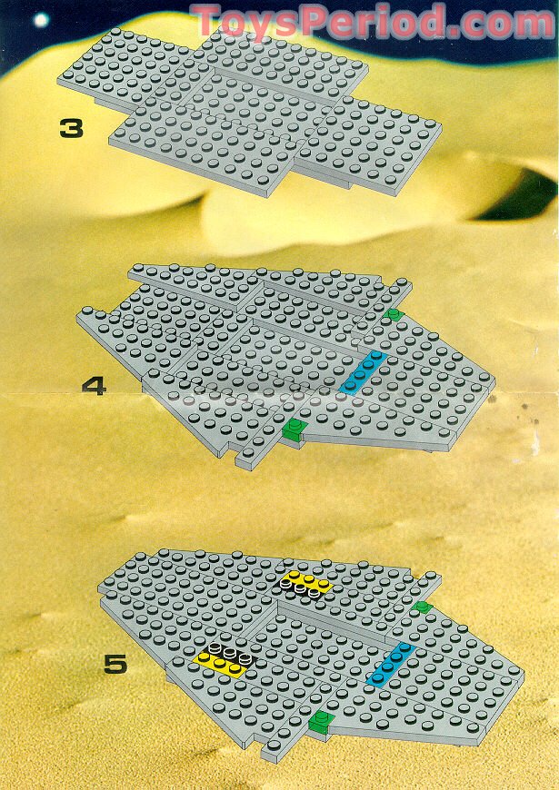 LEGO 924 Space Cruiser (Non-US Version of 487) Instructions and Parts List