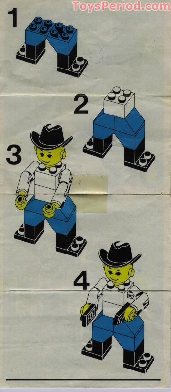 LEGO 210-1 Cowboys Instructions and Parts List