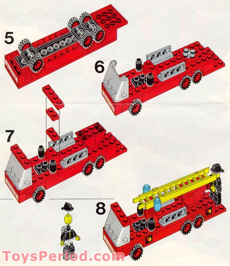 LEGO 590 Engine Co Number 9 Instructions and Parts List