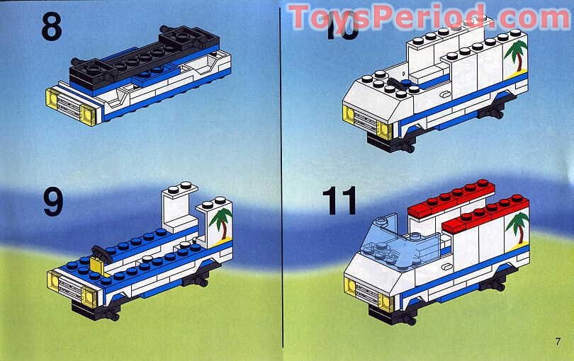 LEGO 1791 Windsurfer and Van Instructions and Parts List