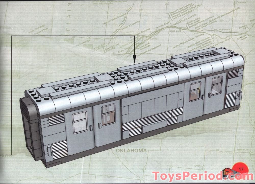 LEGO 10025 Santa Fe Cars - Set I, Mail or Baggage Car Instructions and ...