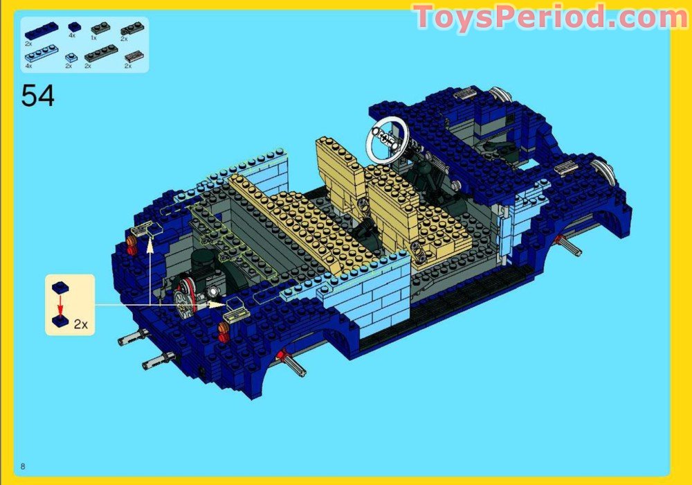 LEGO 10187 Volkswagen Beetle (VW Beetle) Instructions and Parts List