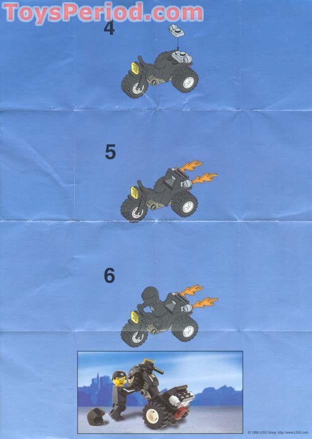 LEGO 2584 Biker Bob Instructions and Parts List