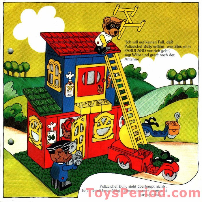 LEGO 3669 Fire and Police Station Instructions and Parts List