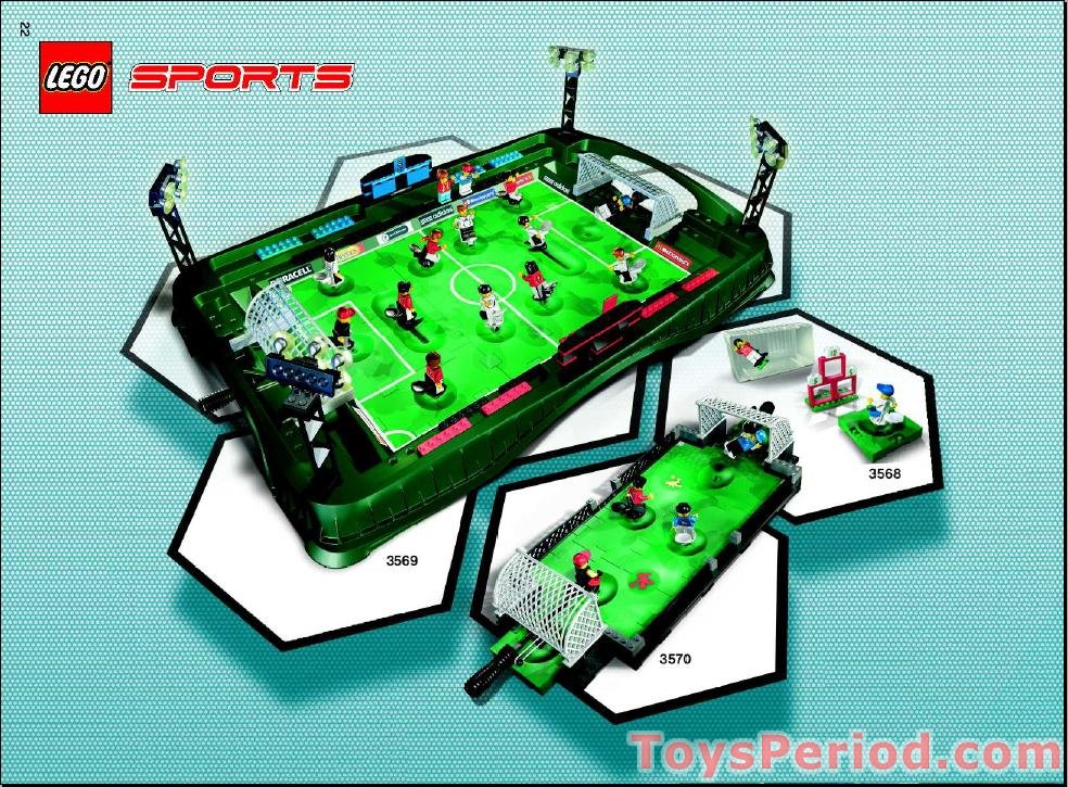 LEGO 3569 Grand Soccer Stadium Instructions and Parts List
