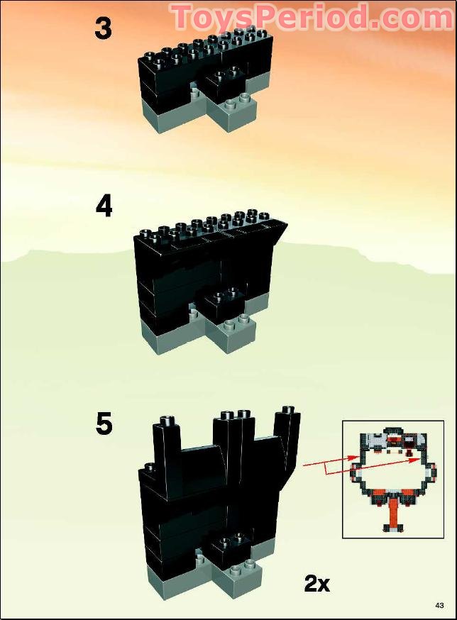 LEGO 4785 Black Castle Instructions and Parts List