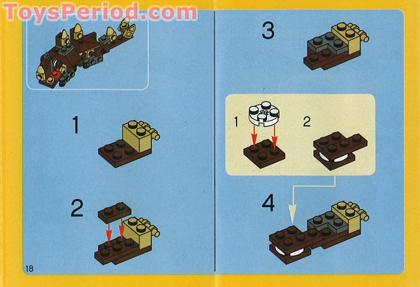 LEGO 4916 Mini Animals Instructions and Parts List