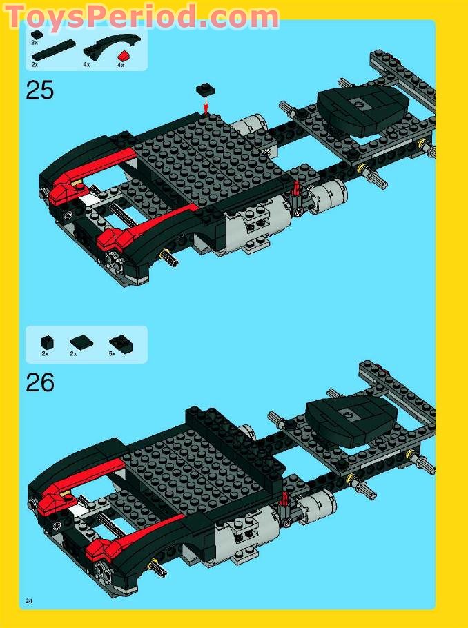 LEGO 4955 Big Rig Instructions and Parts List