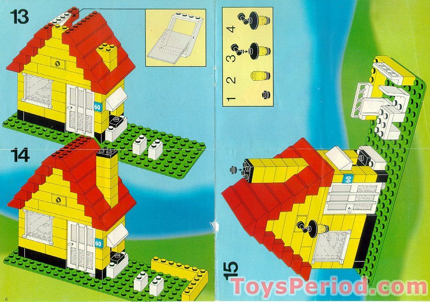 LEGO 6360 Weekend Cottage Instructions and Parts List