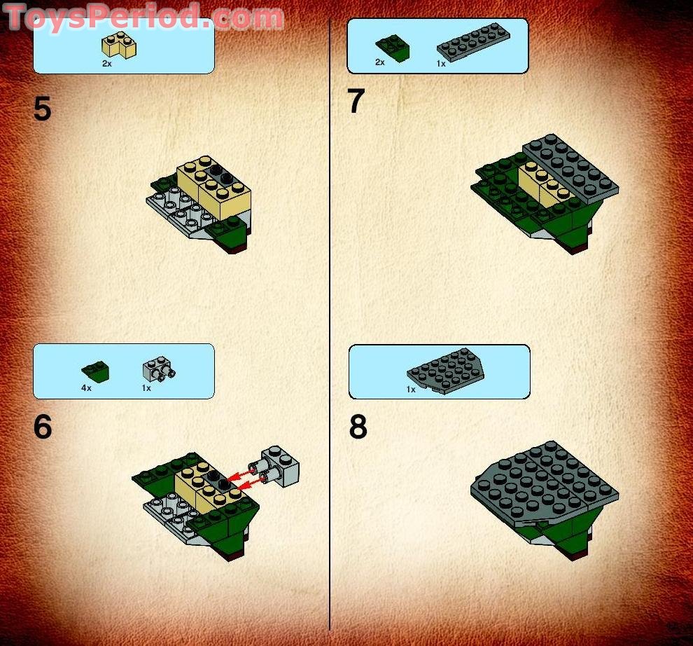 LEGO 7625 River Chase Instructions and Parts List