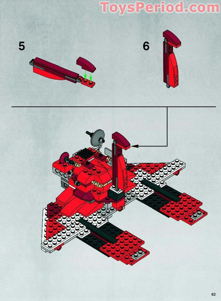 LEGO 7665 Republic Cruiser (Limited Edition - with R2-R7) Instructions ...