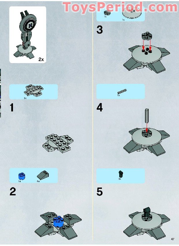 LEGO 7675 AT-TE Walker Instructions and Parts List